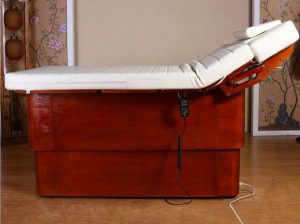 Ergonomic wood adjustable electric massage table facial bed